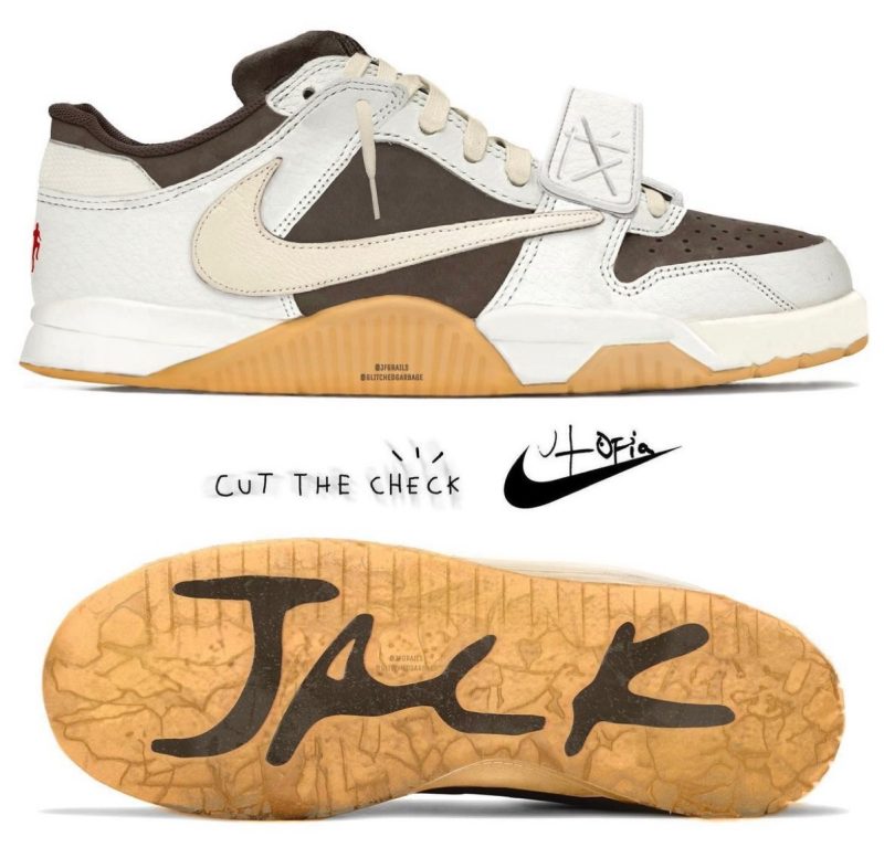 Travis Scott X Jordan Brand Unveil The "Cut The Check" Colorway Vanity ...